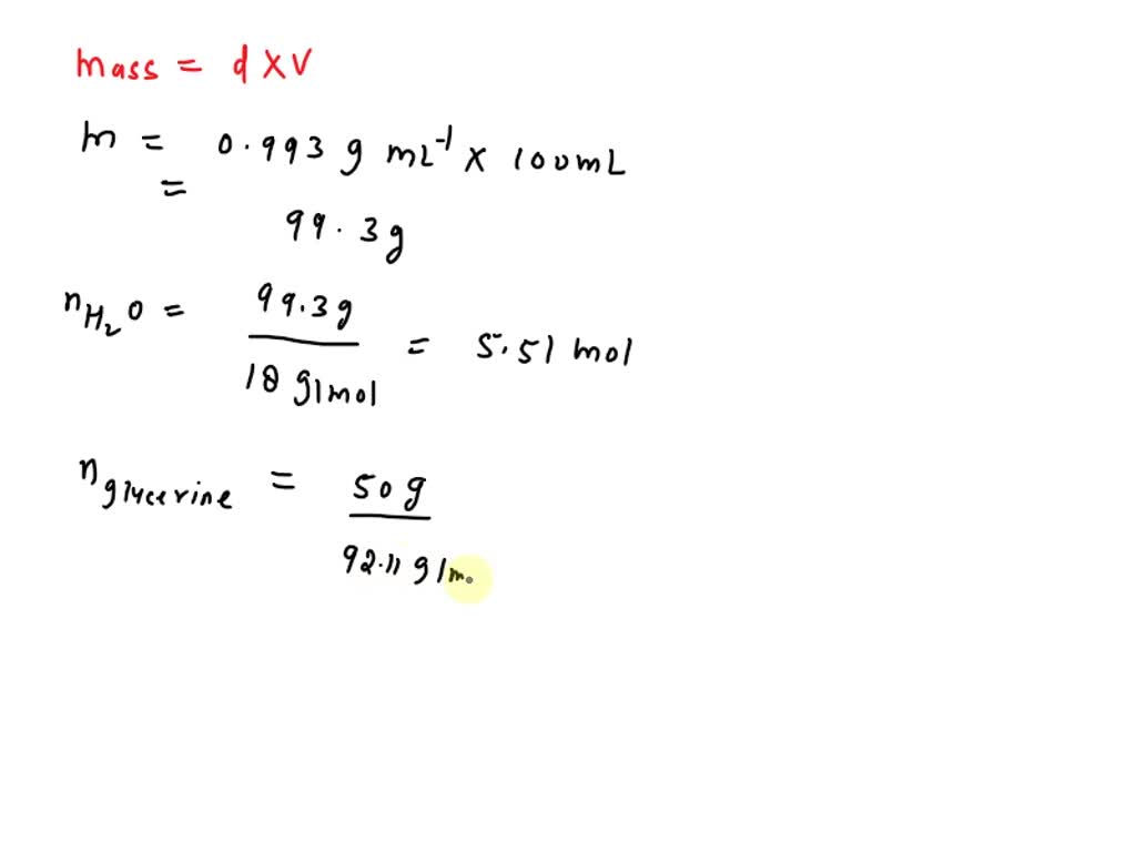 SOLVED: Water has a vapor pressure of 47.1 torr at 37 Â°C. What is the ...