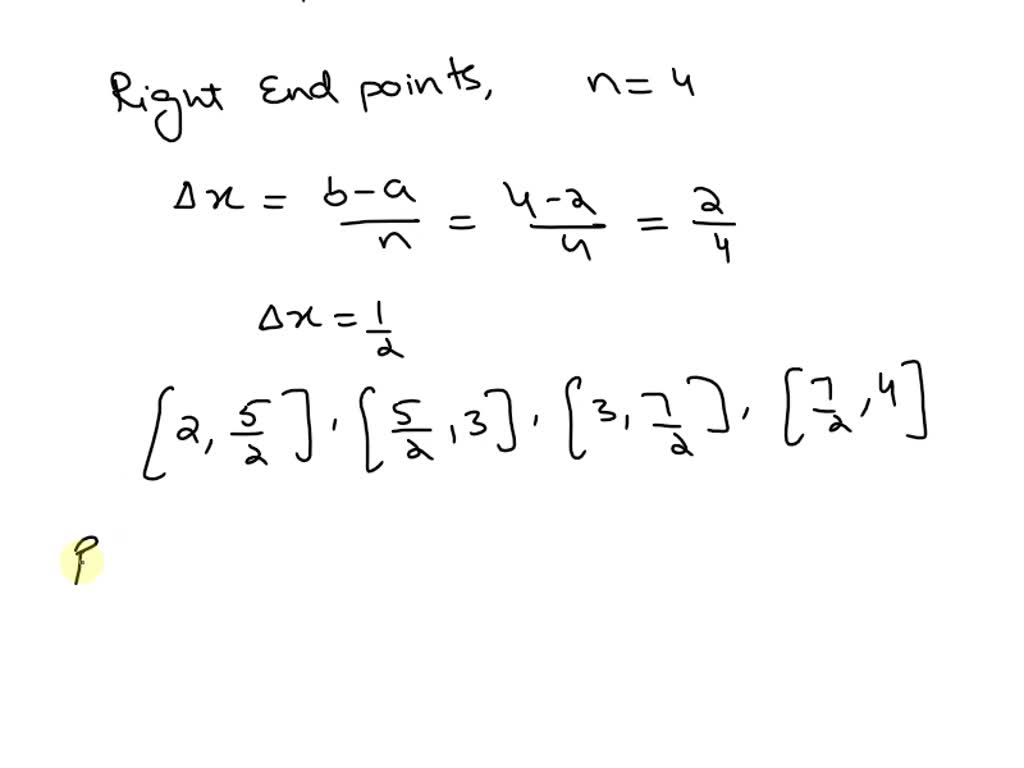 SOLVED: Approximate the area under the curve y = x^2 + 2 from x = 1 to x = 5 using left sum with ...