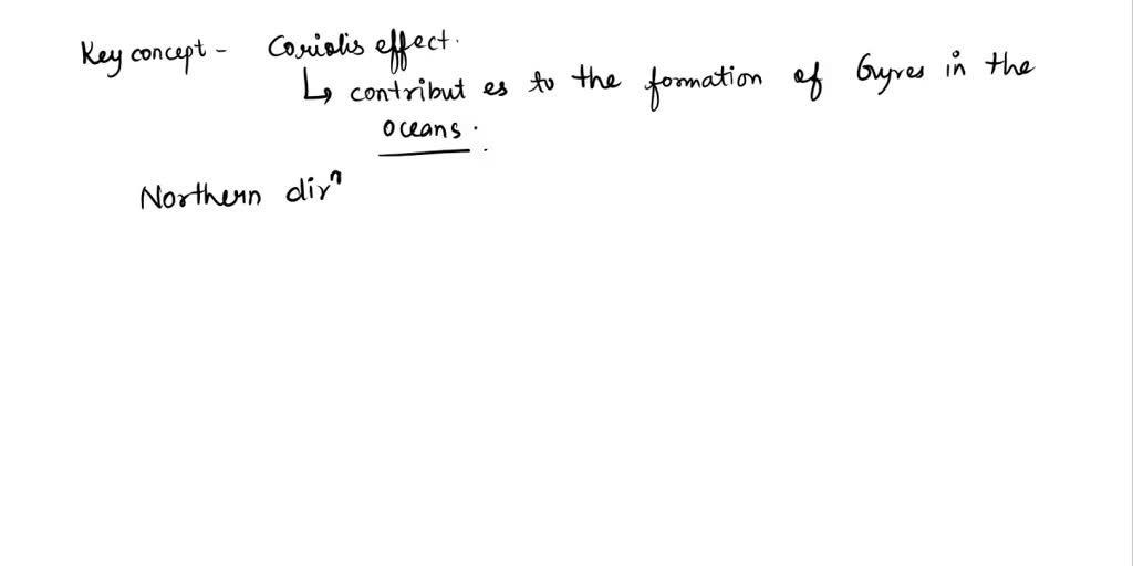 SOLVED: The Coriolis effect and prevailing winds contribute to the ...