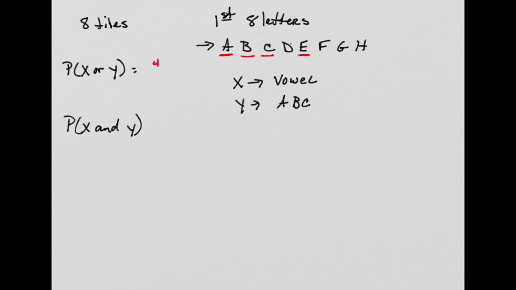 SOLVED: A tile is selected at random from 8 tiles. Each tile is labeled ...