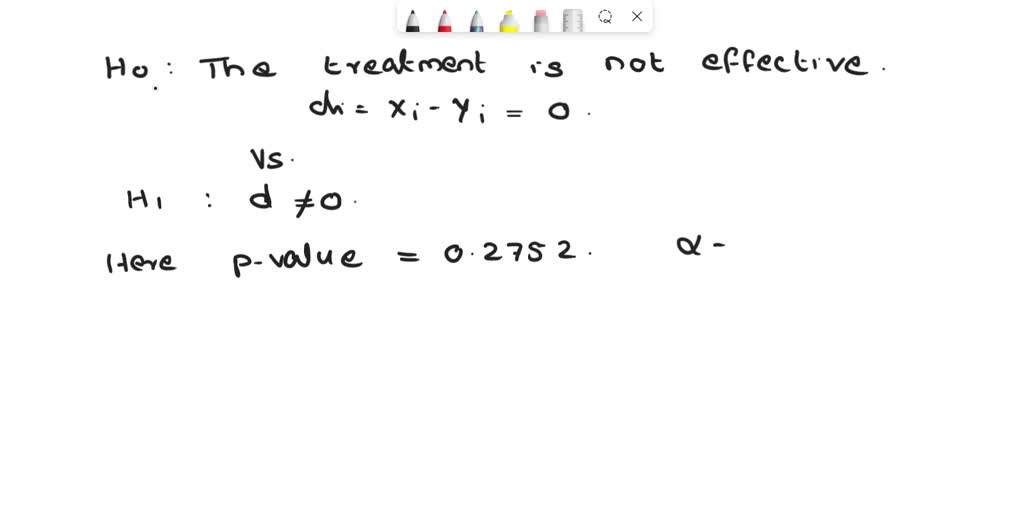 SOLVED: t-Test: Paired Two Sample for Means Variable 1 Variable 2 2. ...