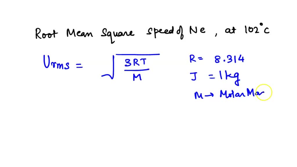 SOLVED: Compute the root-mean-square speed of Ar molecules sample of ...