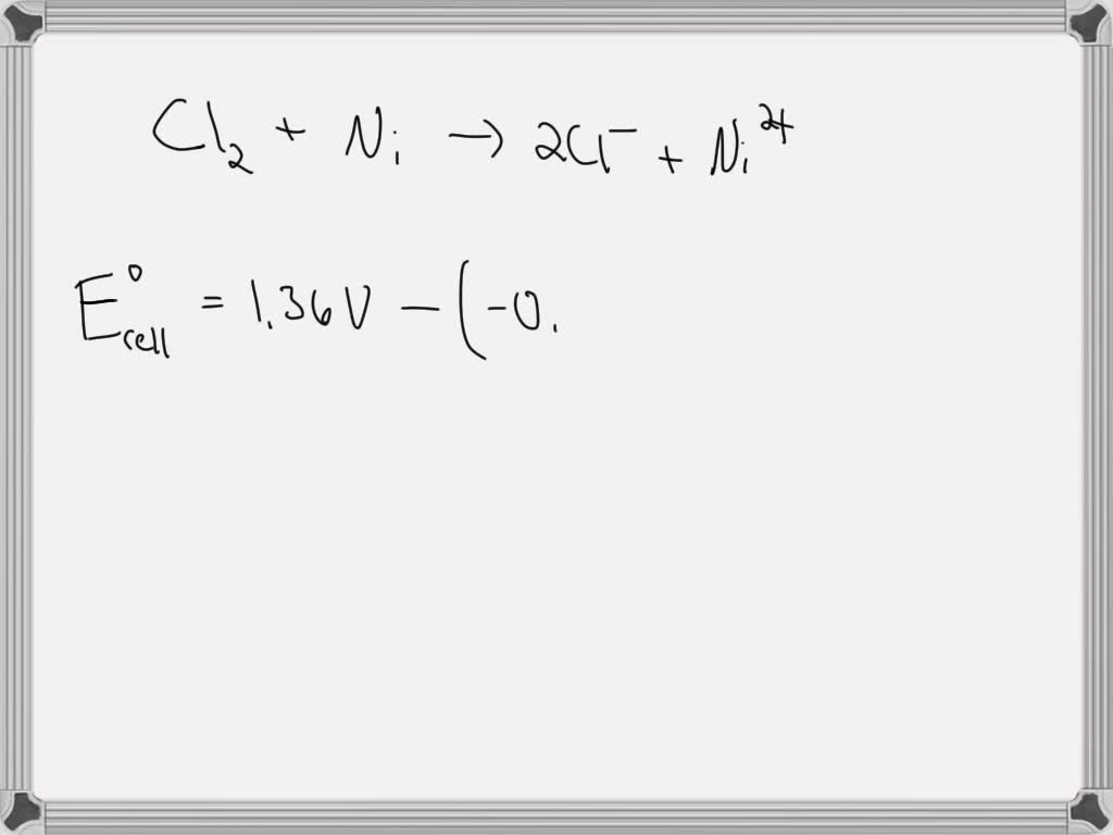 SOLVED: Use the tabulated half-cell potentials to calculate K for the ...