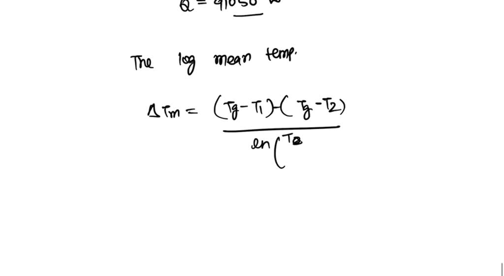 SOLVED: Ethylene glycol is heated by hot water in a shell and tube heat exchanger from 290K to ...