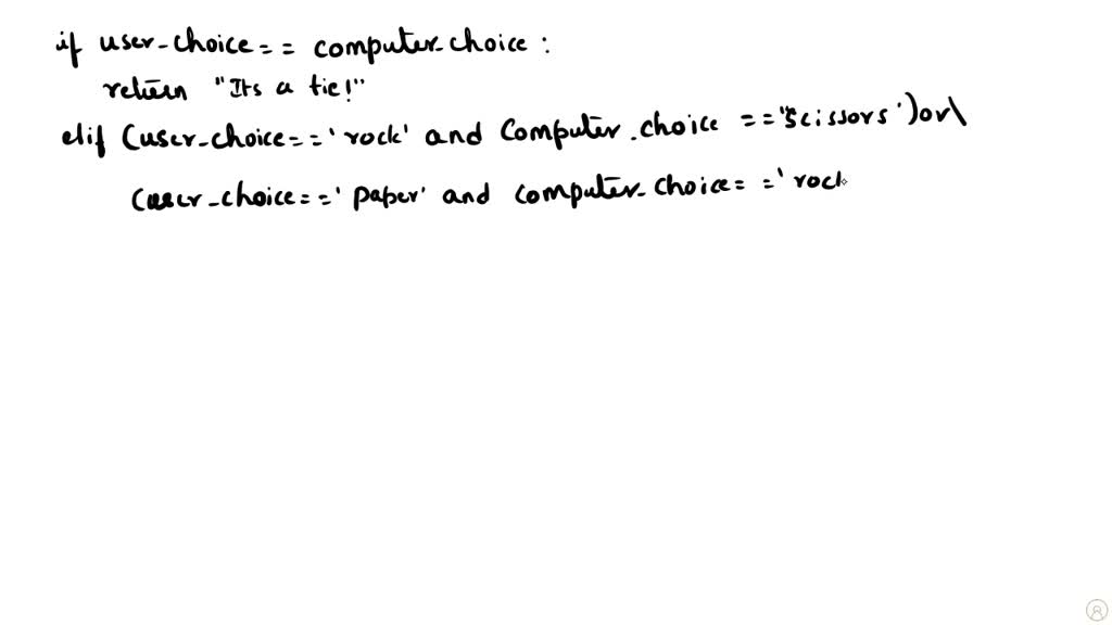 Solved In Python Program Specifications Write A Program To Play An Automated Game Of Rock 5051