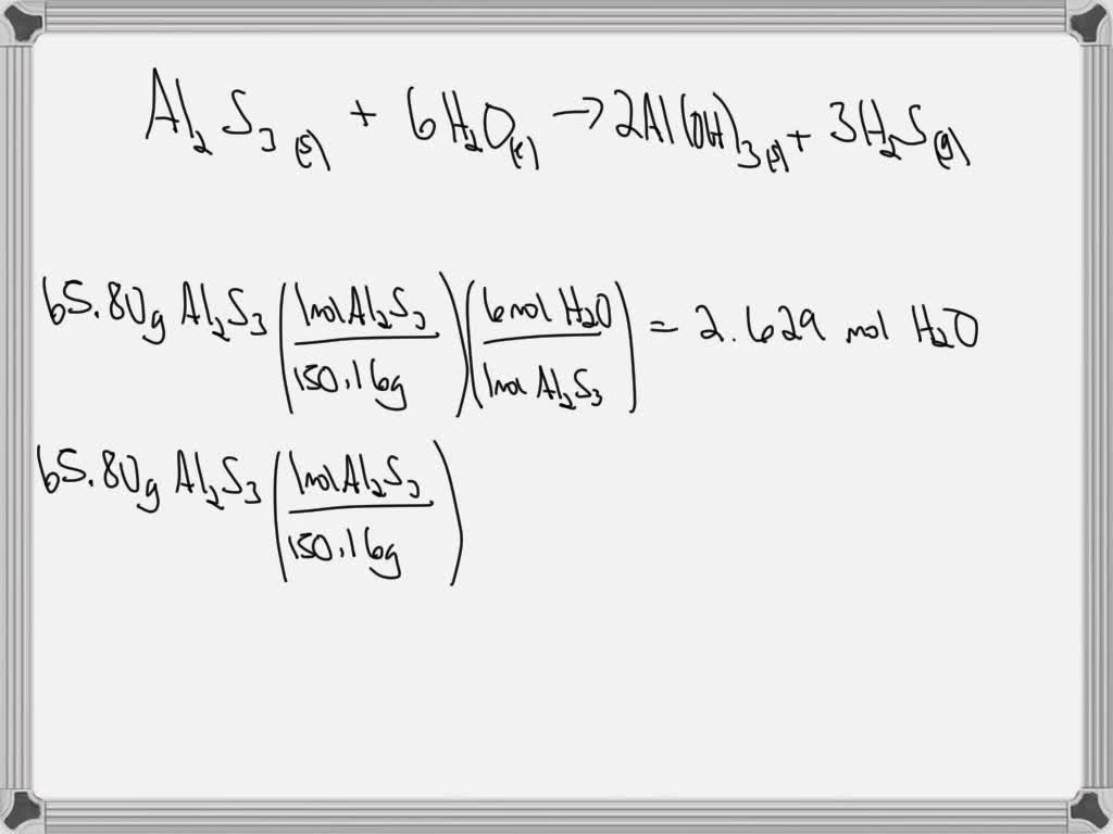 SOLVED: Problem: Given the following chemical reaction between aluminum ...