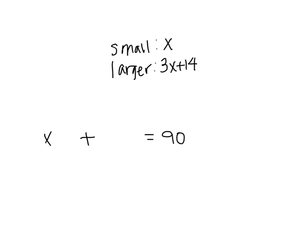 SOLVED: 'The sum of two numbers Is 70. One number Is 4 times as large as the other. What are the ...