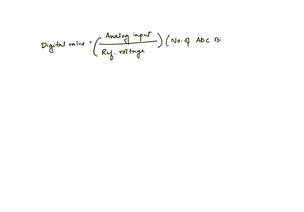 SOLVED: A 10-bit ADC with a 5.0 V reference will be used to convert a sensor signal into a ...