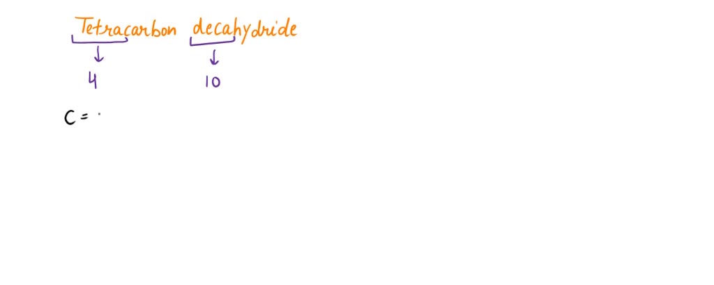 SOLVED: Question 23 2 pts What is the correct formula for tetracarbon ...