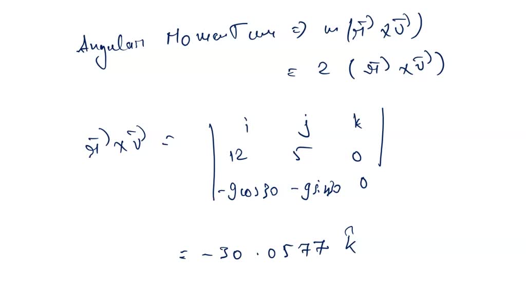 Solved Determine The Magnitude Ho Of The Angular Momentum Of The 2 Kg