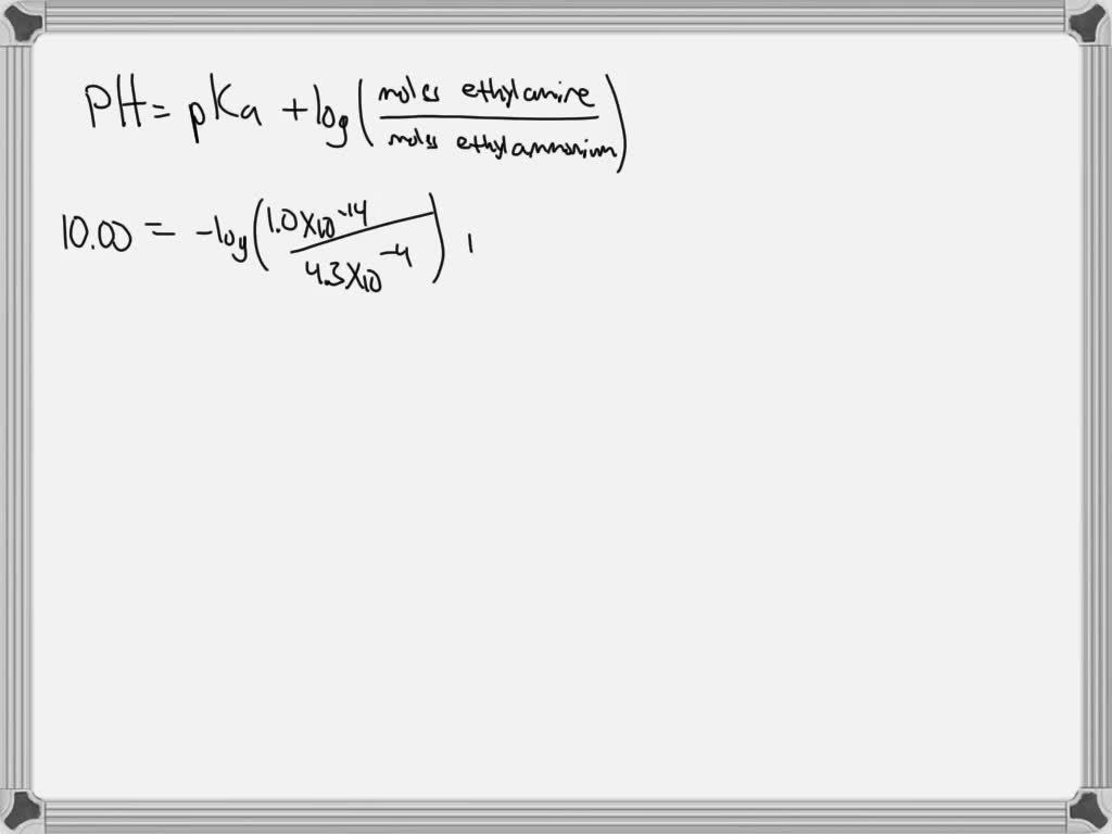 SOLVED: Question 1 (1 point) How many moles of ethylammonium chloride ...
