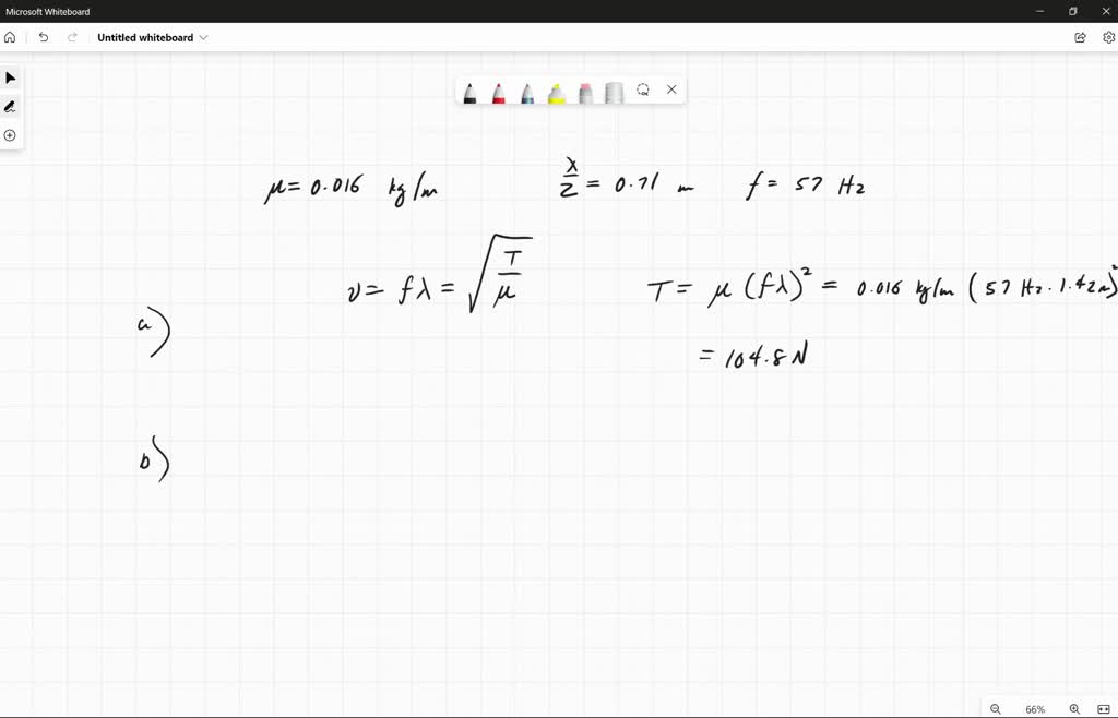 Solved Problem 2 A String With Linear Mass Density Supports Standing Waves With Frequency F 3325