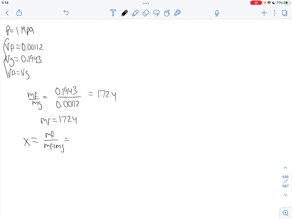 Solved A Tank Contains Exactly One Kilogram Of Water Consisting Of Liquid And Vapor In
