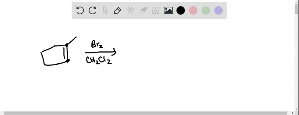 SOLVED: Part C Draw the major product(s) of the reaction of 1-methylcyclohexene with Br2 /CH2 ...