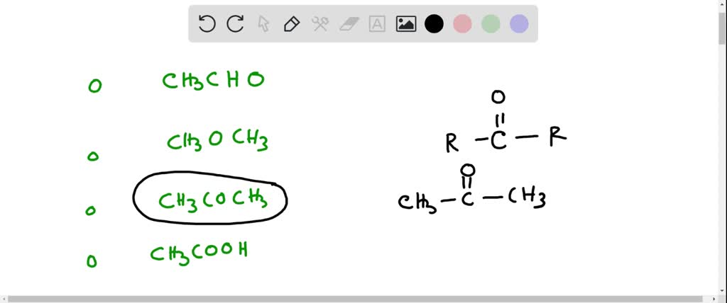 Solved Which Is The Formula Of A Ketone Ch3cho Ch3och3 Ch3coch3