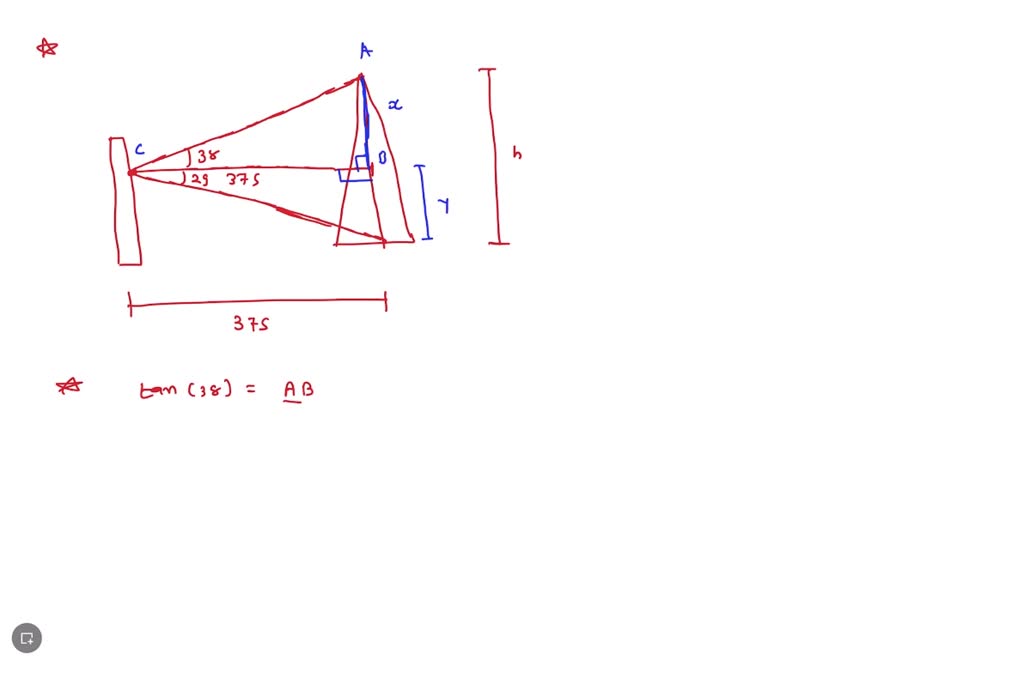 SOLVED: 'A radio tower is located 375 feet from a building: From a window in the building, a ...