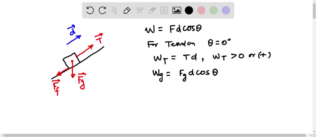 SOLVED: Abox is dragged up a rough hill by a rope at constant velocity ...