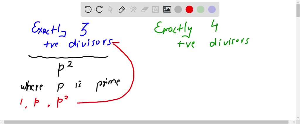 SOLVED: Using 1-100, identify all integers with exactly three total ...