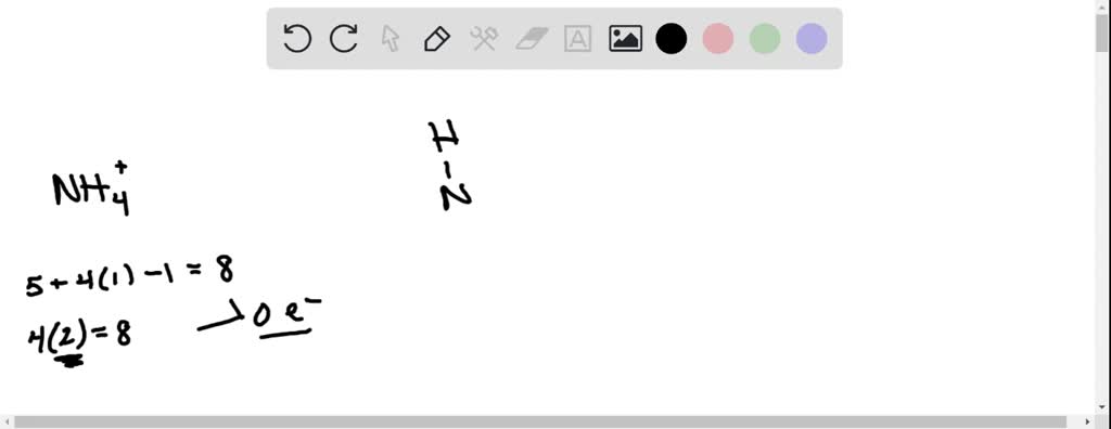 SOLVED: Part D NH4 ` Draw the molecule by placing atoms on the grid and connecting them with ...