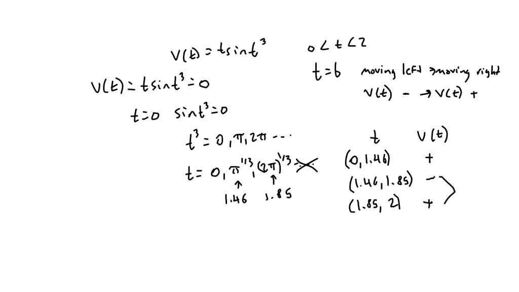 SOLVED: At time t, 0