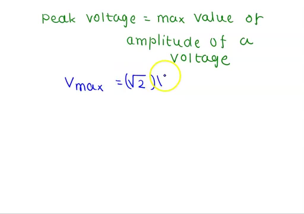 Determine the peak output voltage for the bridge rectifier shown below. Assuming the practical ...