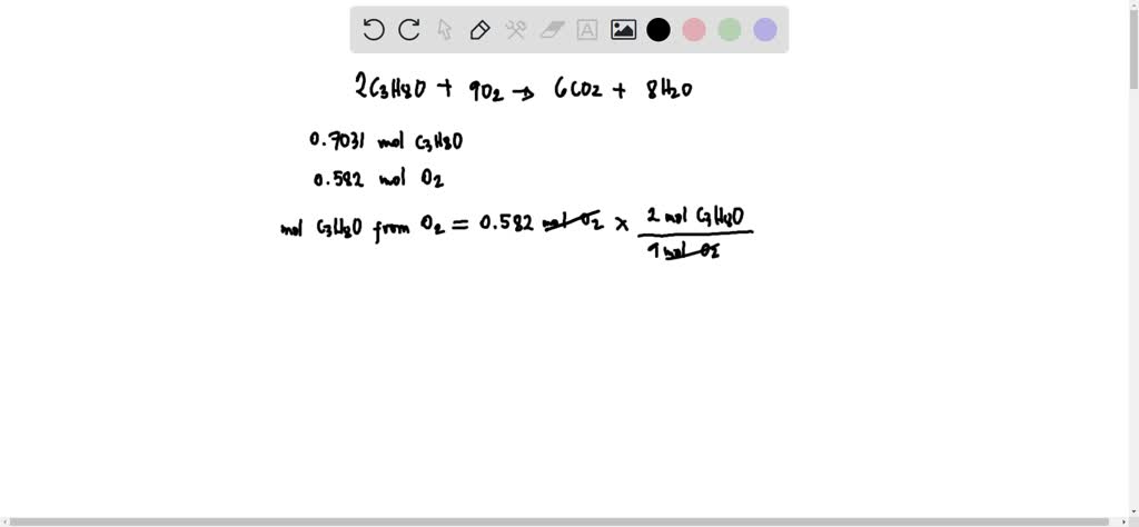SOLVED: The combustion of propanol in the presence of oxygen produces ...