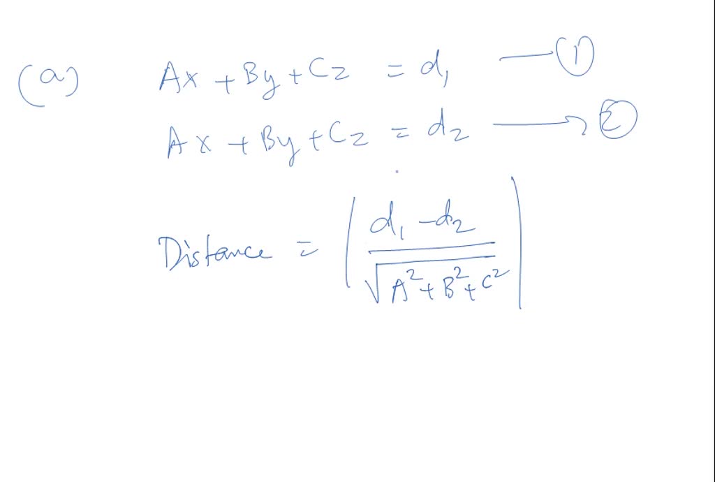 SOLVED: Plane ABC and plane DEF are parallel: (a) Find the ...