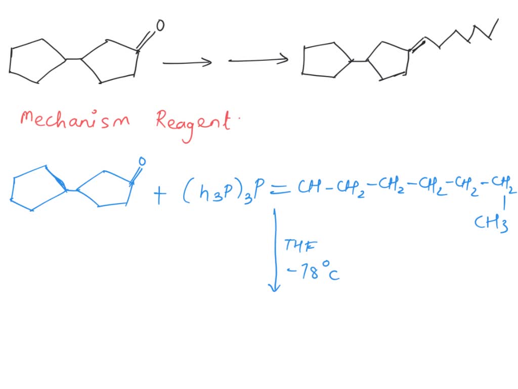 SOLVED: Using the appropriate reagents, show the reaction mechanism for ...