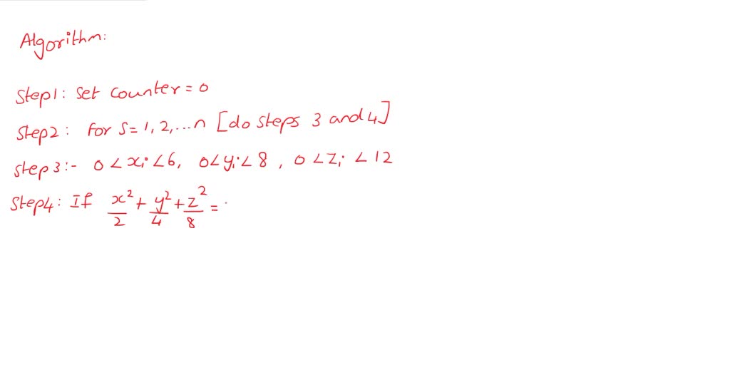 Solved Using Monte Carlo Simulation Write An Algorithm To Calculate The Volume Trapped