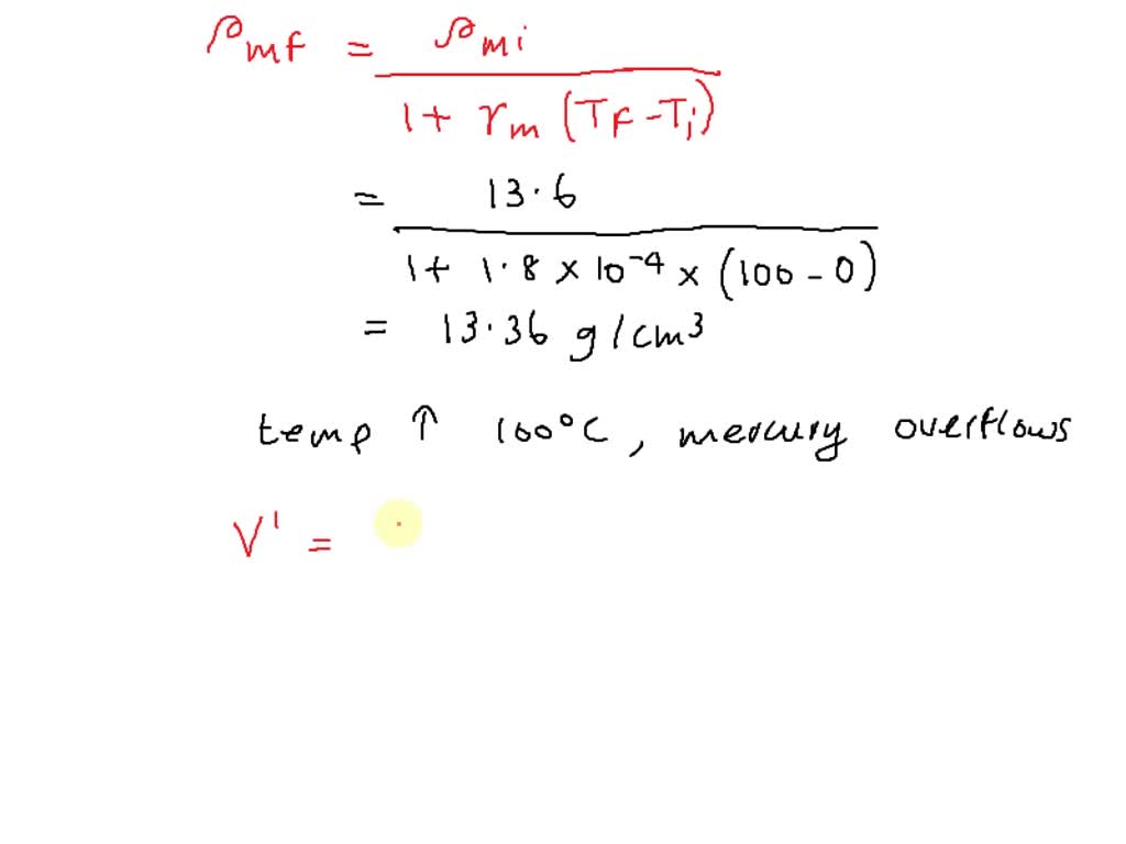 A glass vessel contains, when full, 544 g of mercury at 0Â°C. The mass ...