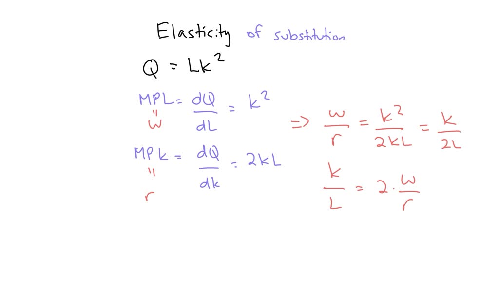 SOLVED: Consider a production function: Q = LK^2, which has ...