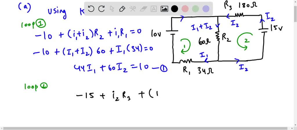 SOLVED: In figure 6 , the values of R1, and R2, are 43 ohms, and 9 ohms respectively. If each ...