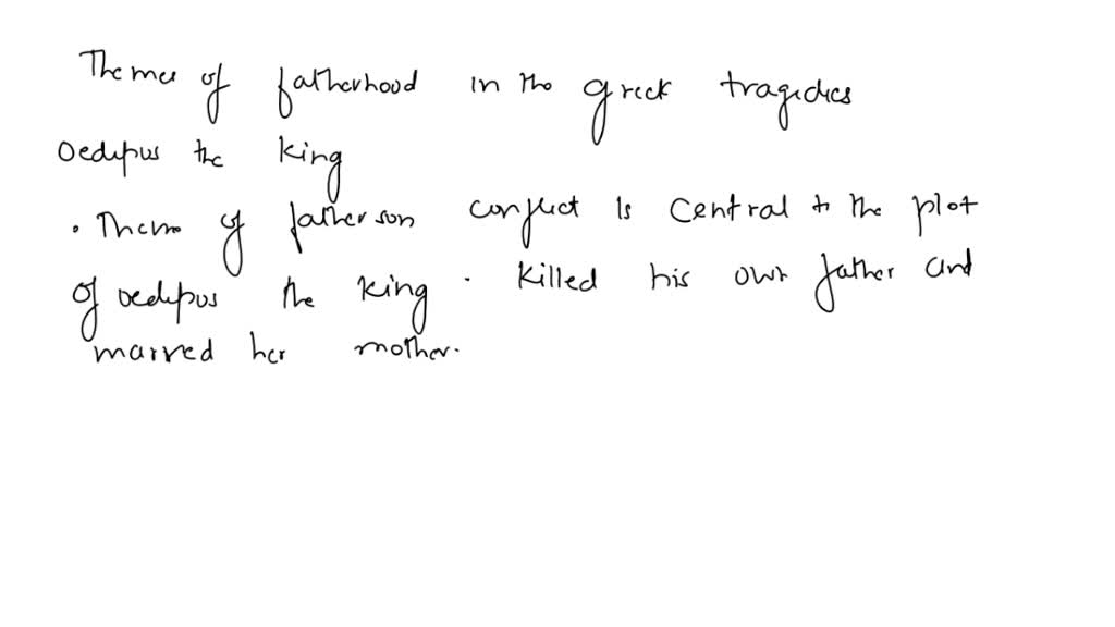 SOLVED: The tragic Greek tale of the man who killed his father and ...