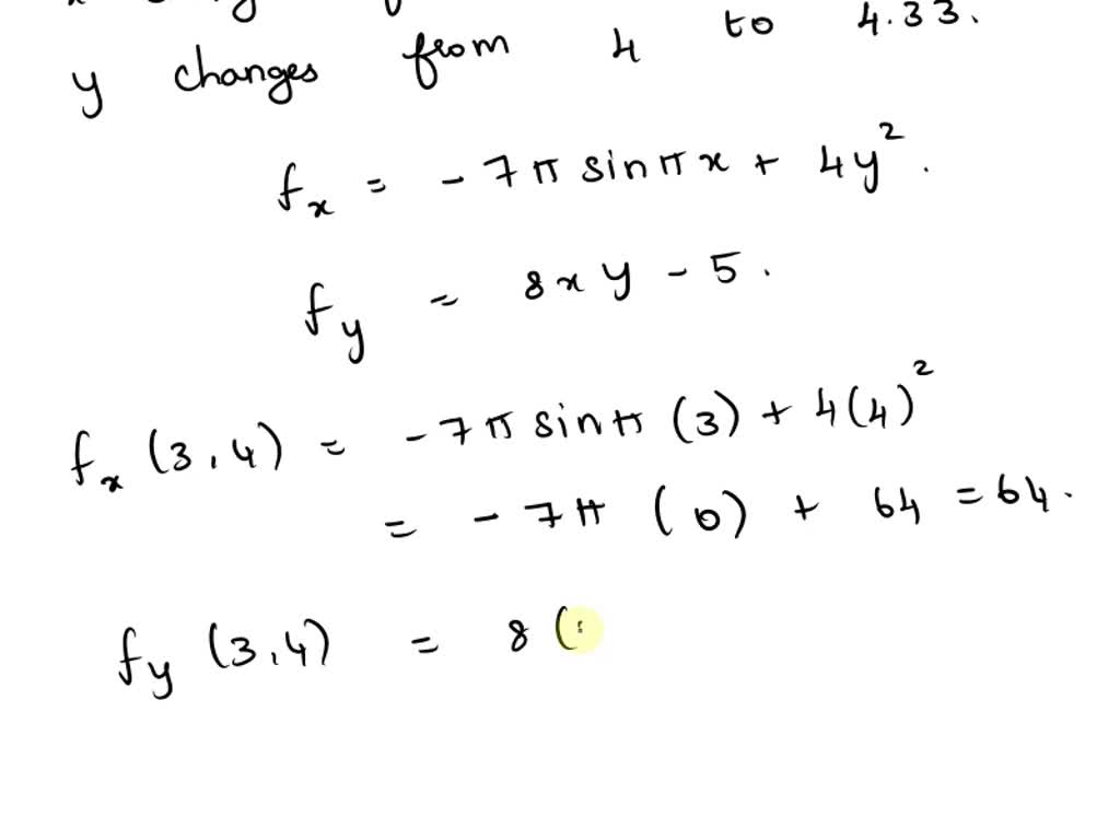 SOLVED: (a) Use differentials to approximate the change in y = f(x ... SOLVED: (a) Use differentials to approximate the change in y = f(x ...