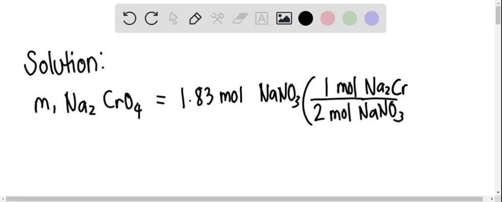 SOLVED: For the chemical reaction, 2AgNO3 + Na2CrO4 âŸ¶ Ag2CrO4 + 2NaNO3, what mass of sodium ...