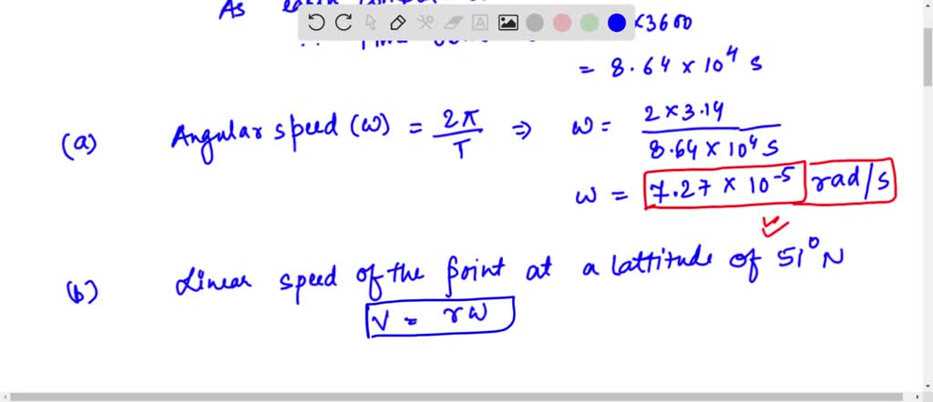SOLVED: '(a) What is the angular speed w about the polar axis of a ...
