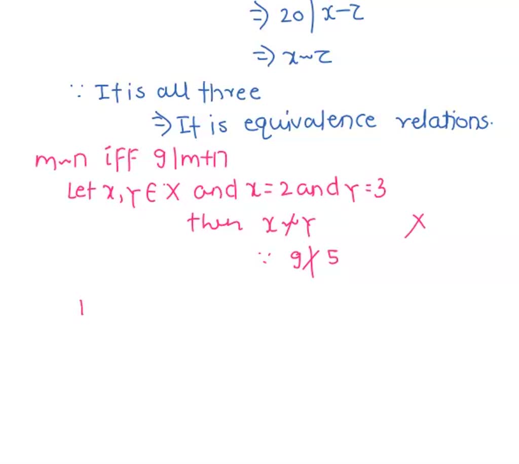SOLVED: For the following relations on the set of POSITIVE integers ...