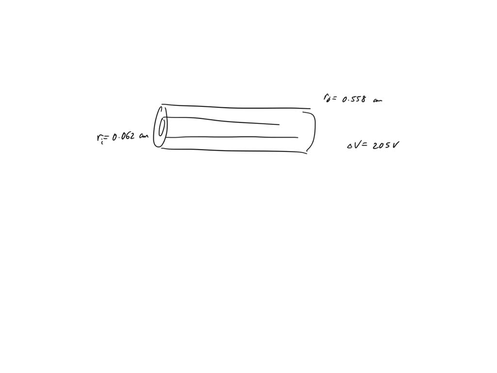 SOLVED: Suppose a diode consists of a cylindrical cathode with a radius ...