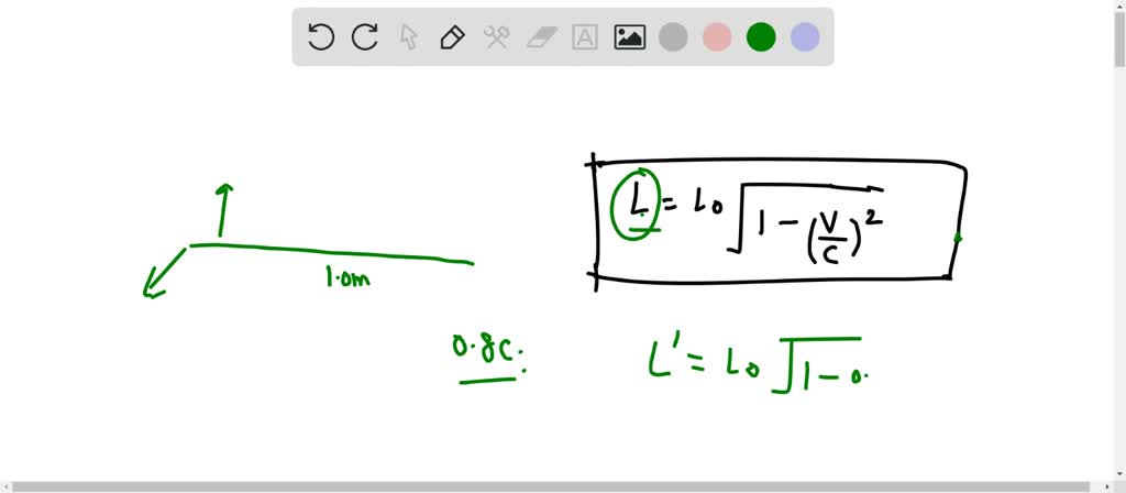 SOLVED: A meter stick moves sideways (that is, in a direction ...