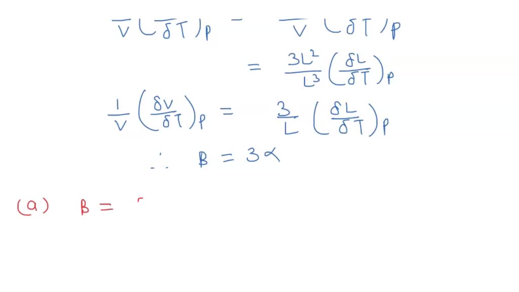 SOLVED: If α is the coefficient of thermal linear expansion, then the ...