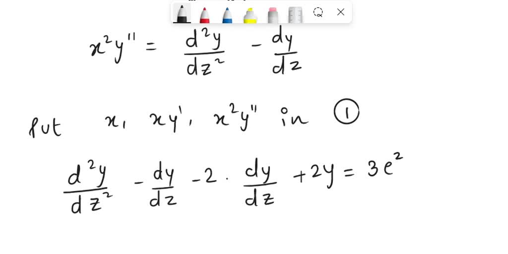 Solved 9 Solve The Cauchy Euler Equation X2y 2xy 2y 3x2 2ln X 3 Answer Y X C1x