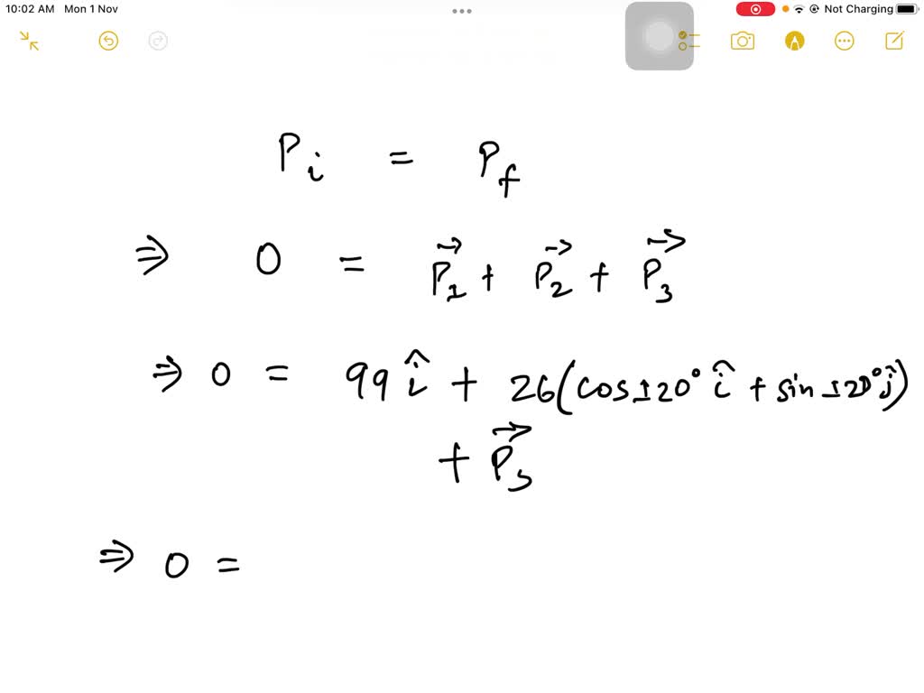 Solved Question 4 Y An Object At Rest Explodes Into Three Fragments The Figure Shows The 