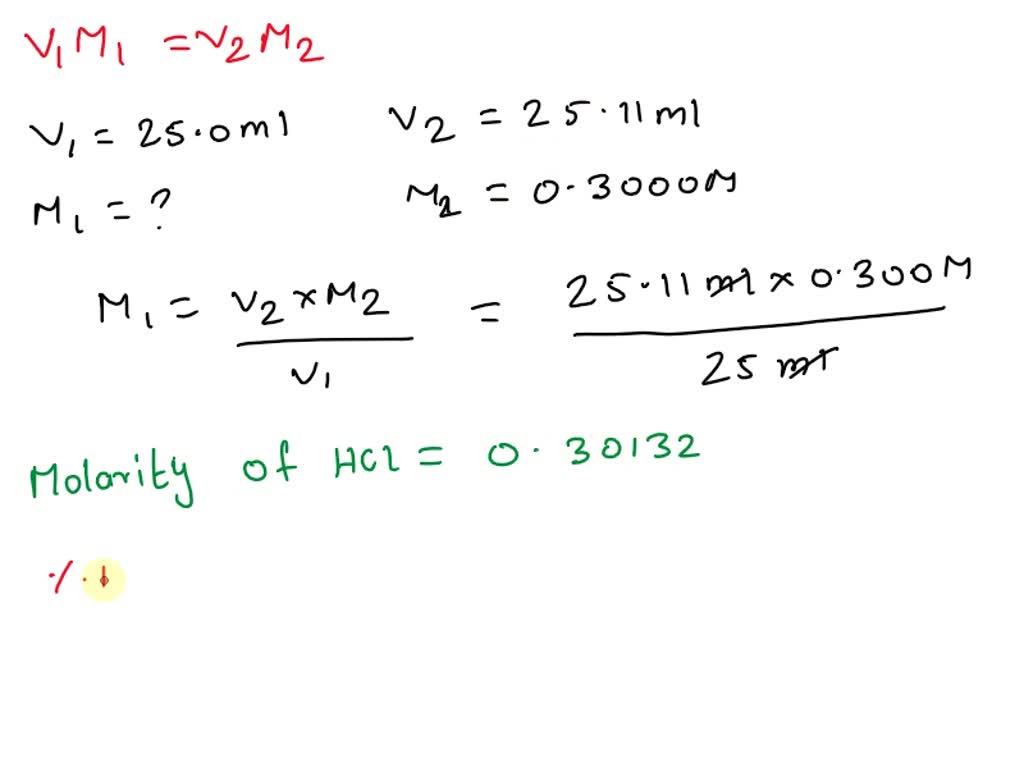 SOLVED: 1. What would be the expected volume (mL) of 0.3000 M NaOH required by the titration to ...