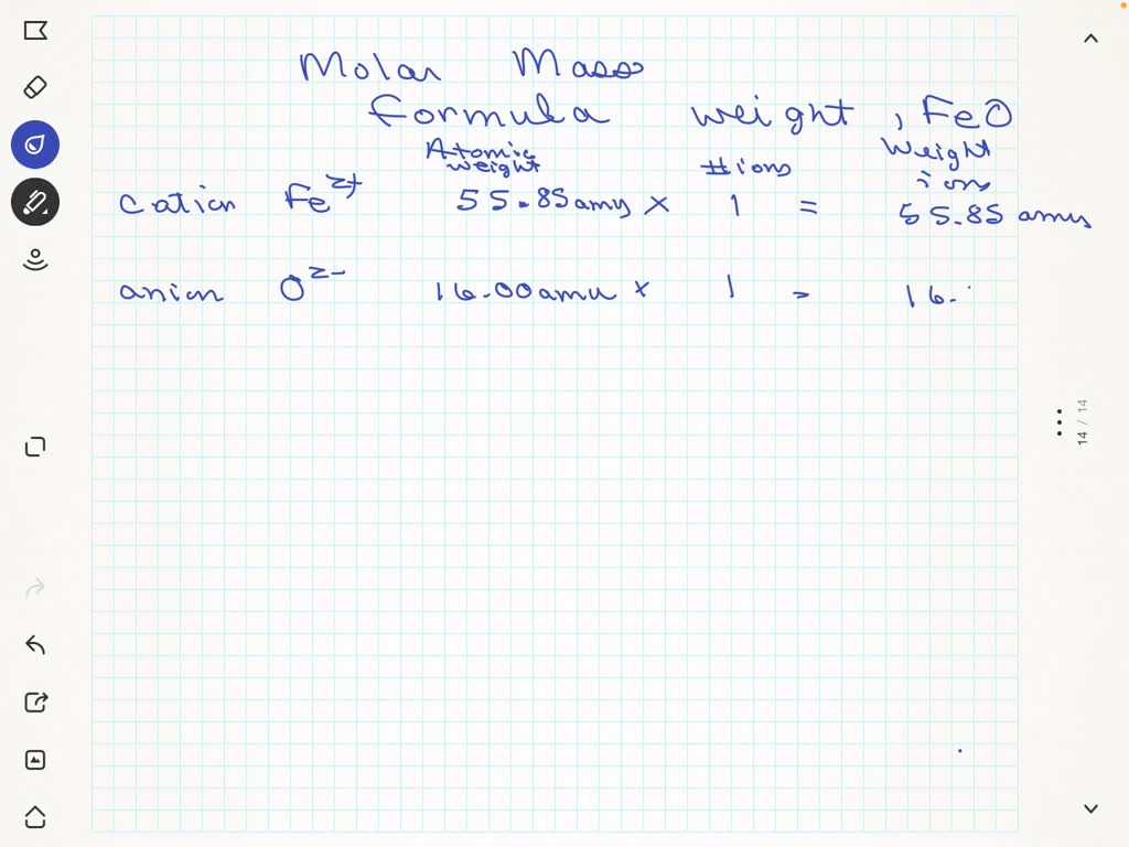 SOLVED: Complete the table below for calculating the formula weight of ...