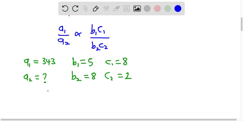 SOLVED: The variable a is jointly proportional to b and c. If a=343 when b=5 and c=8, what is ...