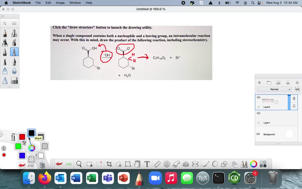 SOLVED: Click the draw structure" button to launch the drawing utility: What product is formed ...