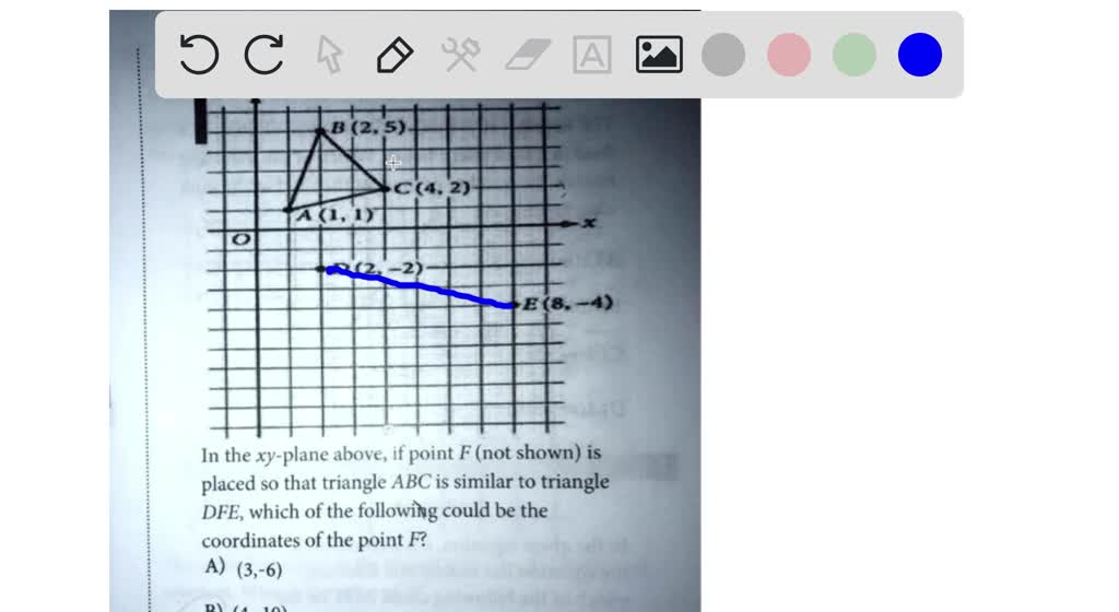 SOLVED: Question 13(Multiple Choice Worth points) (02.01 LC) The coordinate grid below shows ...