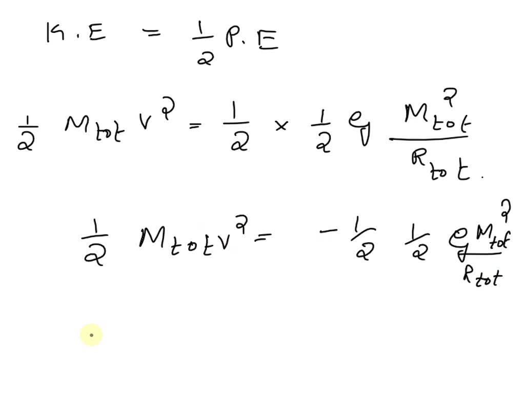 SOLVED: Application of the Virial Theorem: A star cluster is being ...