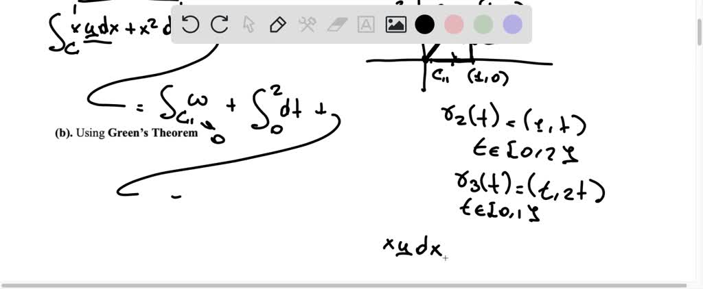 SOLVED: Evaluate the line integral xydx + x^2dy, where C is the ...