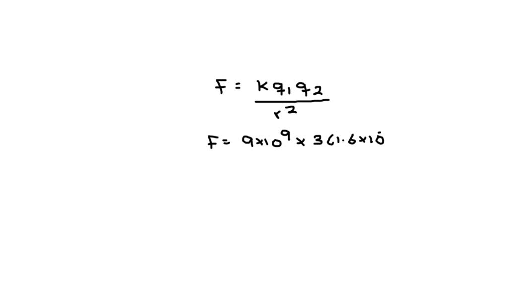 Solved Calculate The Force Of Attraction Between A Cation With A